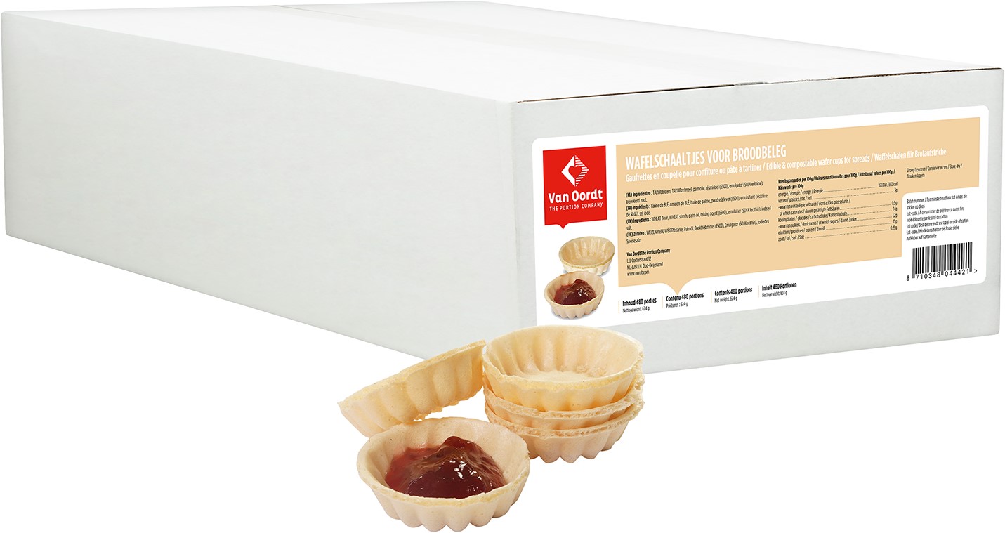 Van Oordt Wafer Cups For Spreads 480pcs